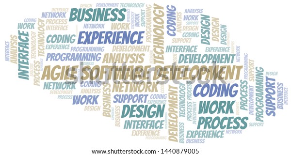 Agile Software Development Word Cloud Wordcloud Stock Vector (Royalty ...
