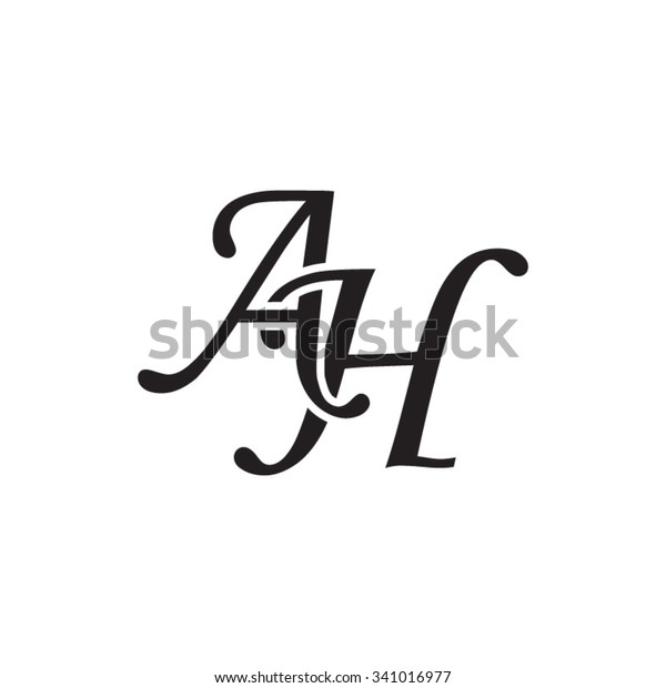 Ah Initial Monogram Logo Stock Vector (Royalty Free) 341016977 ...