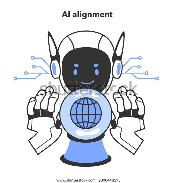 Ai Ethics Artificial Intelligence Alignment Computer Stock Vector ...