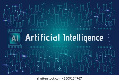 Ai Tech Data Background Circuit Board Stock Vector (Royalty Free ...