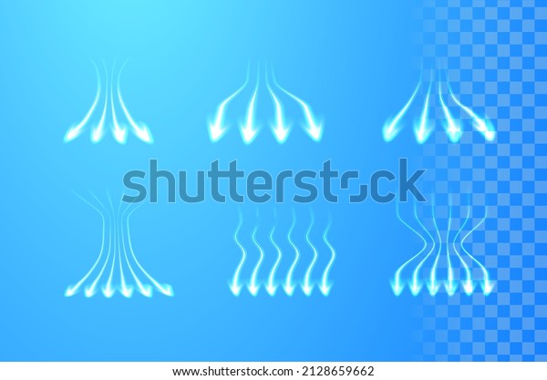 Air Flow Effect On Light Background Stock Vector (Royalty Free ...