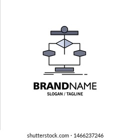 Algorithm Chart Data Diagram Flow Flat: vector de stock (libre de regalías) 1466237246 ...