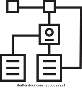 Algorithm Data Analysis Icon Black Outline Stock Vector (Royalty Free) 2300322221 | Shutterstock