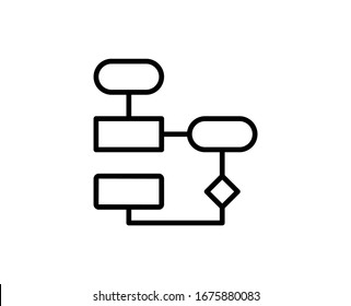 Algorithm Line Icon Vector Symbol Trendy Stock Vector (Royalty Free ...