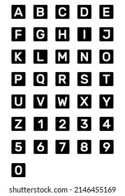 Alphabet Numbers Stock Vector (Royalty Free) 108275723 | Shutterstock