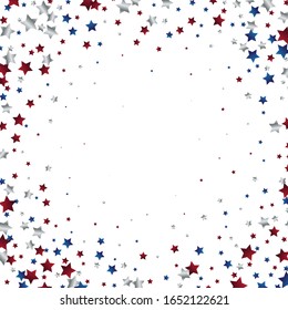 Usa Celebration Confetti Stars National Colors Stock Vector (Royalty ...