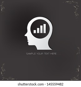Mental Strength Icon Superior Cognitive Element Stock Vector (Royalty ...
