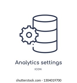 Analytics Settings Icon User Interface Outline Stock Vector (Royalty Free) 1304019700 | Shutterstock