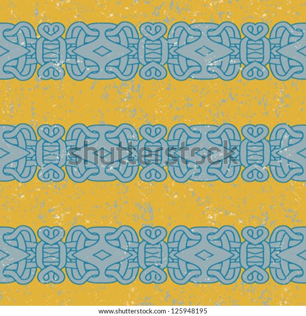 Ancient Mayan Pattern Vector Seamless Pattern Stock Vector (Royalty ...