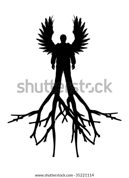 Angel Roots Stock Vector (Royalty Free) 35221114 | Shutterstock