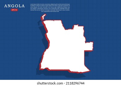 Angola Map World Map Vector Template Stock Vector (Royalty Free ...