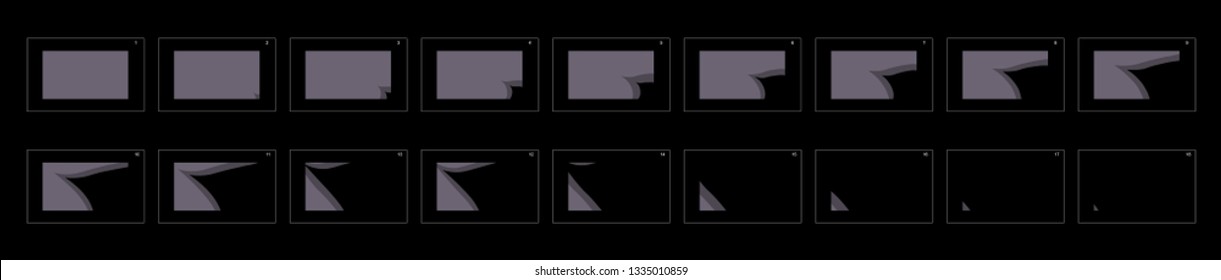 Animation Transitions Effect Sprite Sheet Transitions Stock Vector (Royalty Free) 1370640626 ...