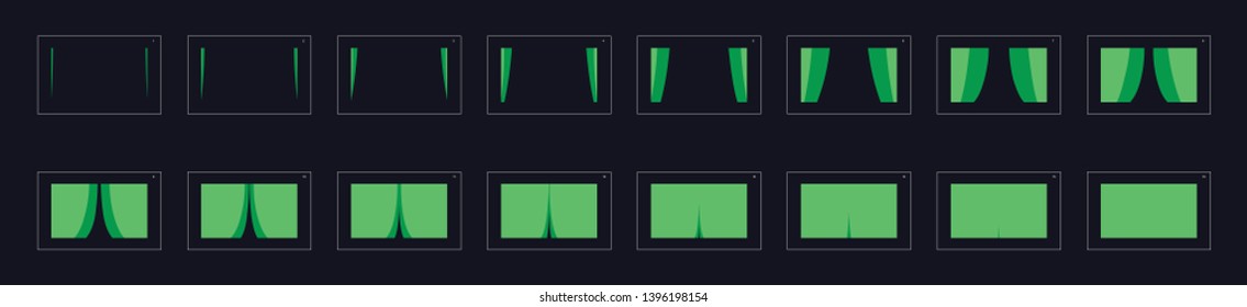 Animation Transitions Effect Sprite Sheet Transitions Stock Vector (Royalty Free) 1396200776 ...