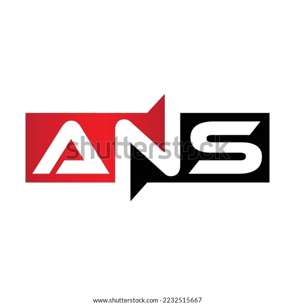 Ans Monogram Initial Letters Logo Design Stock Vector (Royalty Free ...