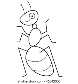 Ant Shape Drawing Stock Vector (Royalty Free) 41042008 | Shutterstock