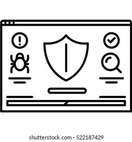Anti Virus Program Icon Stock Vector (Royalty Free) 522187429 ...