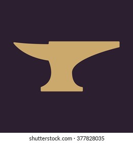 Anvil Icon Smith Forge Blacksmith Symbol Stock Vector (Royalty Free ...