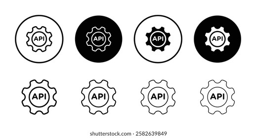 Api Icon Outline Thin Set Pack Stock Vector (Royalty Free) 2582639849 | Shutterstock