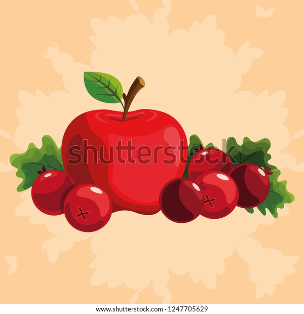 Apple Fruit Design Stock Vector (Royalty Free) 1247705629 | Shutterstock