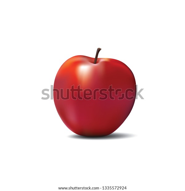 Apple Vector By Mesh Tool Stock Vector (Royalty Free) 1335572924 ...
