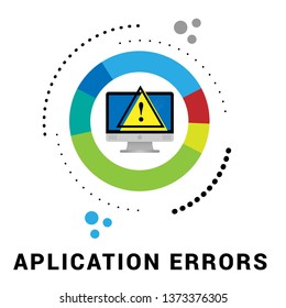 Application Error Concept Alert Warning Spam Stock Vector (Royalty Free ...