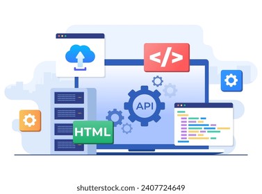 Application Programming Interface Concept Api Provides Stock Vector (Royalty Free) 2407722977 ...