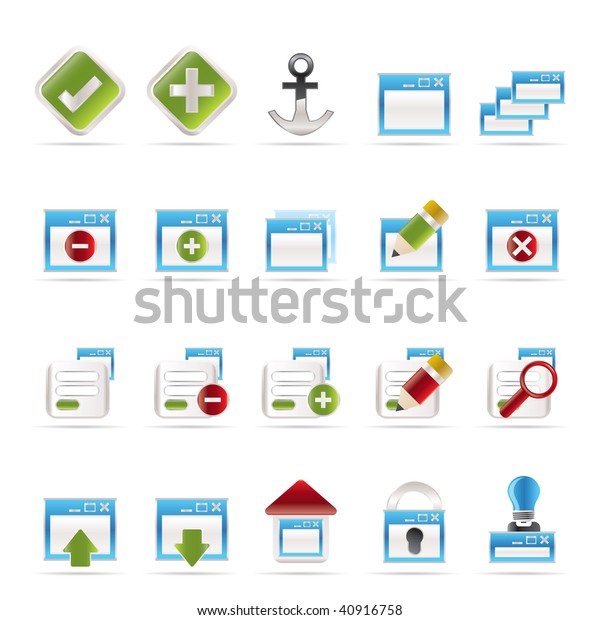 Application Programming Server Computer Icons Vector Stock Vector 0493
