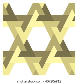 Arabic Geometry Pattern Yellow Stock Vector (Royalty Free) 407206912 ...