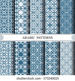 Vektor Stok Arabic Vector Patternpattern Fills Web Page (Tanpa Royalti ...