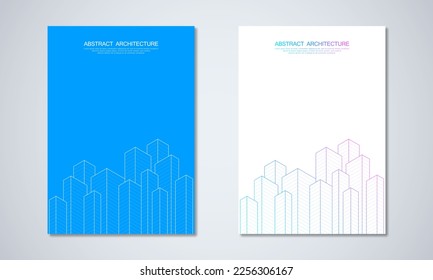 Architectural Drawing Building Construction Book Cover Stock Vector ...