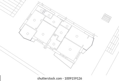 Architecture Drawing Vector Stock Vector (Royalty Free) 1009159126 ...