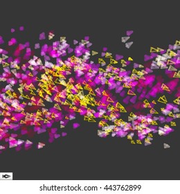 Array Dynamic Emitted Particles Abstract Background Stock Vector (Royalty Free) 443762899 ...