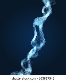 Array Dynamic Particles Wavy Background Composition Stock Vector (Royalty Free) 601058873 ...