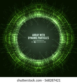 Array Vector Splash Emitted Particles Connection Stock Vector (Royalty Free) 568285477 ...