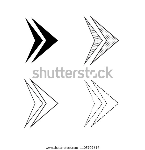Arrow Icon Vector Stock Vector (Royalty Free) 1105909619 | Shutterstock