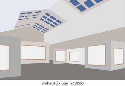 Art Gallery Vector Stock Vector (Royalty Free) 9653563 | Shutterstock