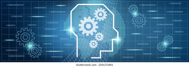 Artificial Intelligence Digital Mind Vector Concept Stock Vector ...