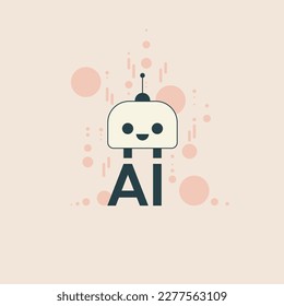Artificial Intelligence Machine Learning Concept Logo Stock Vector ...