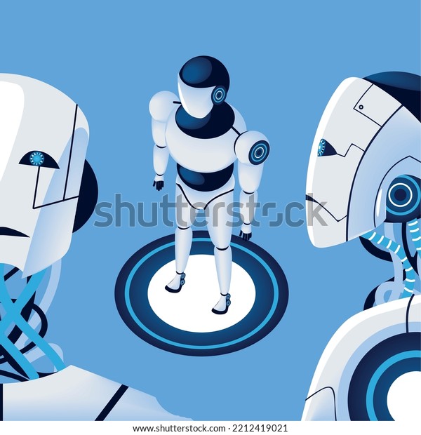Artificial Intelligence Robots Vector Layout Stock Vector (Royalty Free ...