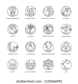 Artificial Intelligence Vector Line Icons 6 Stock Vector (Royalty Free ...
