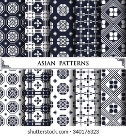 Asian Vector Patternpattern Fills Web Page Stock Vector (Royalty Free ...