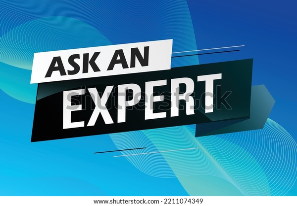 Ask Expert Word Concept Vector Illustration Stock Vector (Royalty Free ...