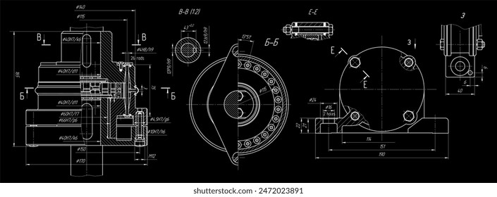 5,613 Electric motor drawing เวกเตอร์สต็อกและงานศิลปะเวกเตอร์ ...