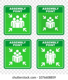 Assembly Point Sign Vector Stock Vector (Royalty Free) 326601443 ...