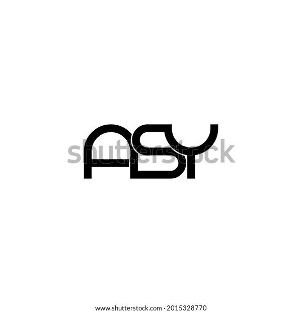 Asy Initial Letter Monogram Logo Design Stock Vector (Royalty Free ...