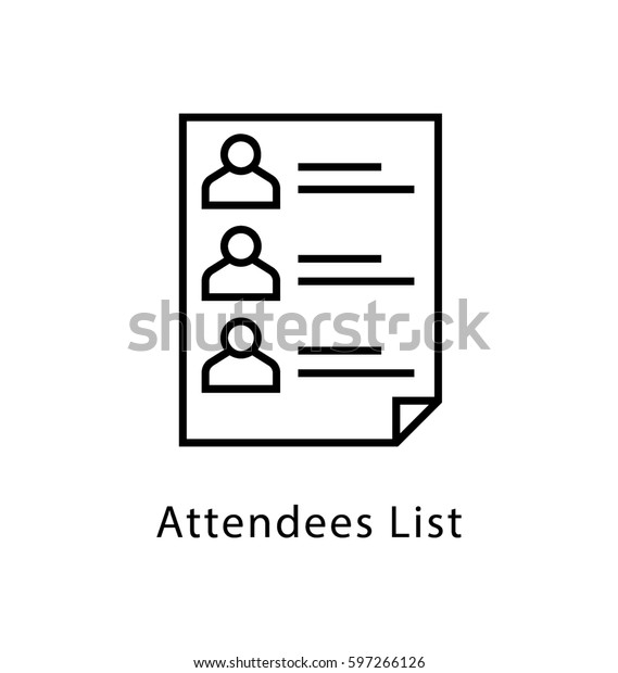 72 Attendee List Images, Stock Photos, 3D objects, & Vectors | Shutterstock