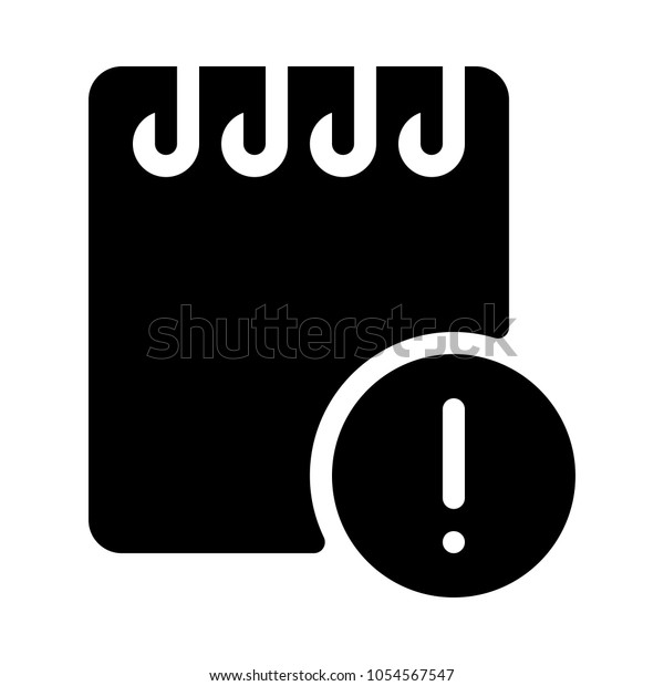 Attention Notes Notification Stock Vector (Royalty Free) 1054567547 ...