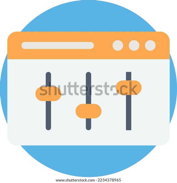 Audio Equalizer Vector Icon Which Suitable Stock Vector (Royalty Free) 2234378965 | Shutterstock