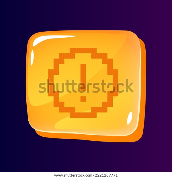 Awareness Glossy Ui Button Pixelated Icon Stock Vector (Royalty Free) 2221289771 | Shutterstock