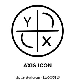 Axis Icon Vector Isolated On White Stock Vector (Royalty Free ...